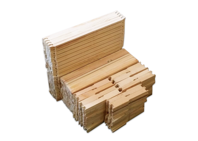 9 1/8" Unassembled Deep Wood Frame Groove Top & Bottom - 100 Pack – Pierco